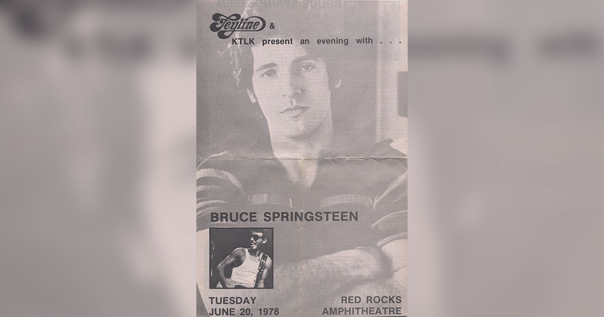Bruce Springsteen’s Colorado Connection | Blog | Colorado Music Experience